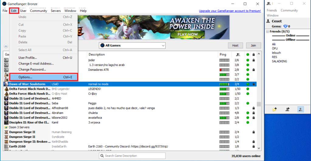 Oyunlar İçin Ortak Ağ Oluşturma (GameRanger) | PC OYUN REHBER